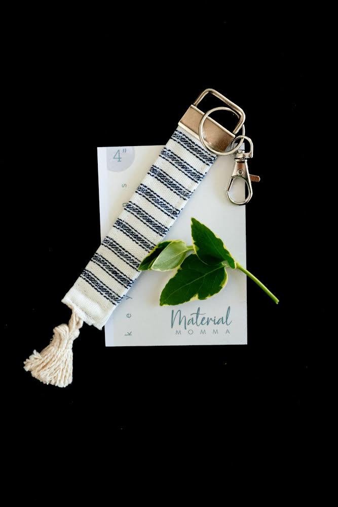 Beachy Boho Stripe Keychain Dangle | KEY-Beachy Boho Dangle | Material ...